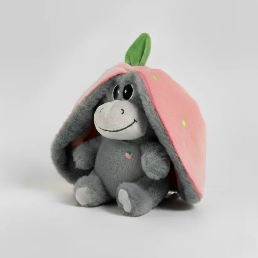 Breathing Strawberry Donkey Plush - Sleep Aid & Anti-Anxiety Relief ...